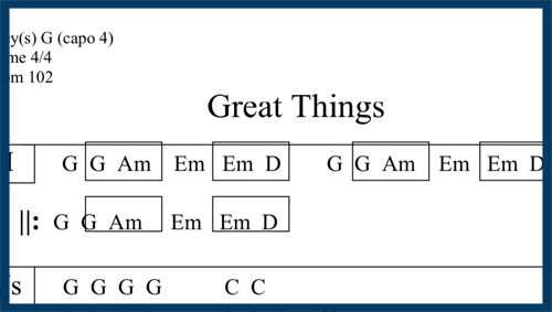 Great Things Chords – Guitarmann